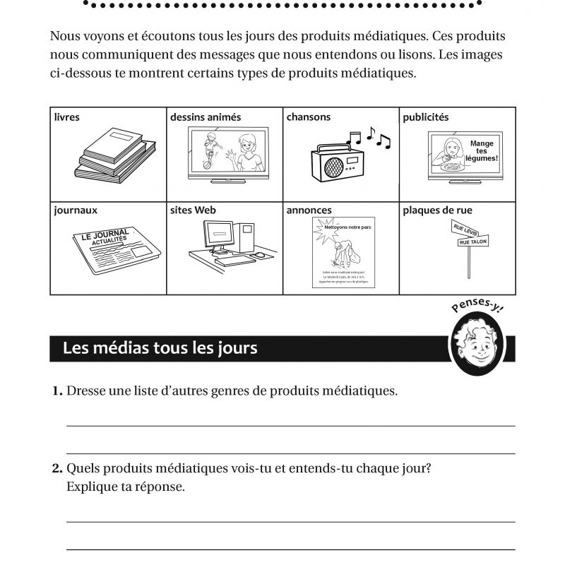 Canadian French Media Literacy Activities Grades K-3 - eBook ...
