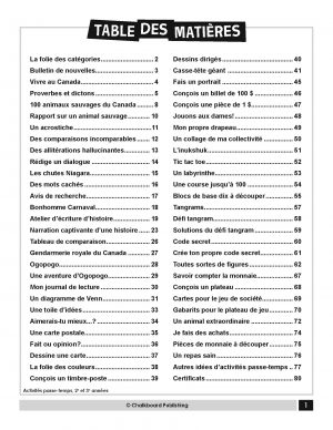 Canadian French Time Fillers Grades 2-3 - eBook - Chalkboard Publishing