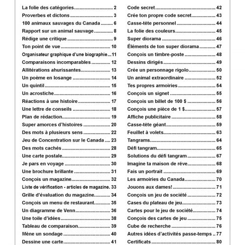 Canadian French Time Fillers Grades 4-6 - eBook - Chalkboard Publishing