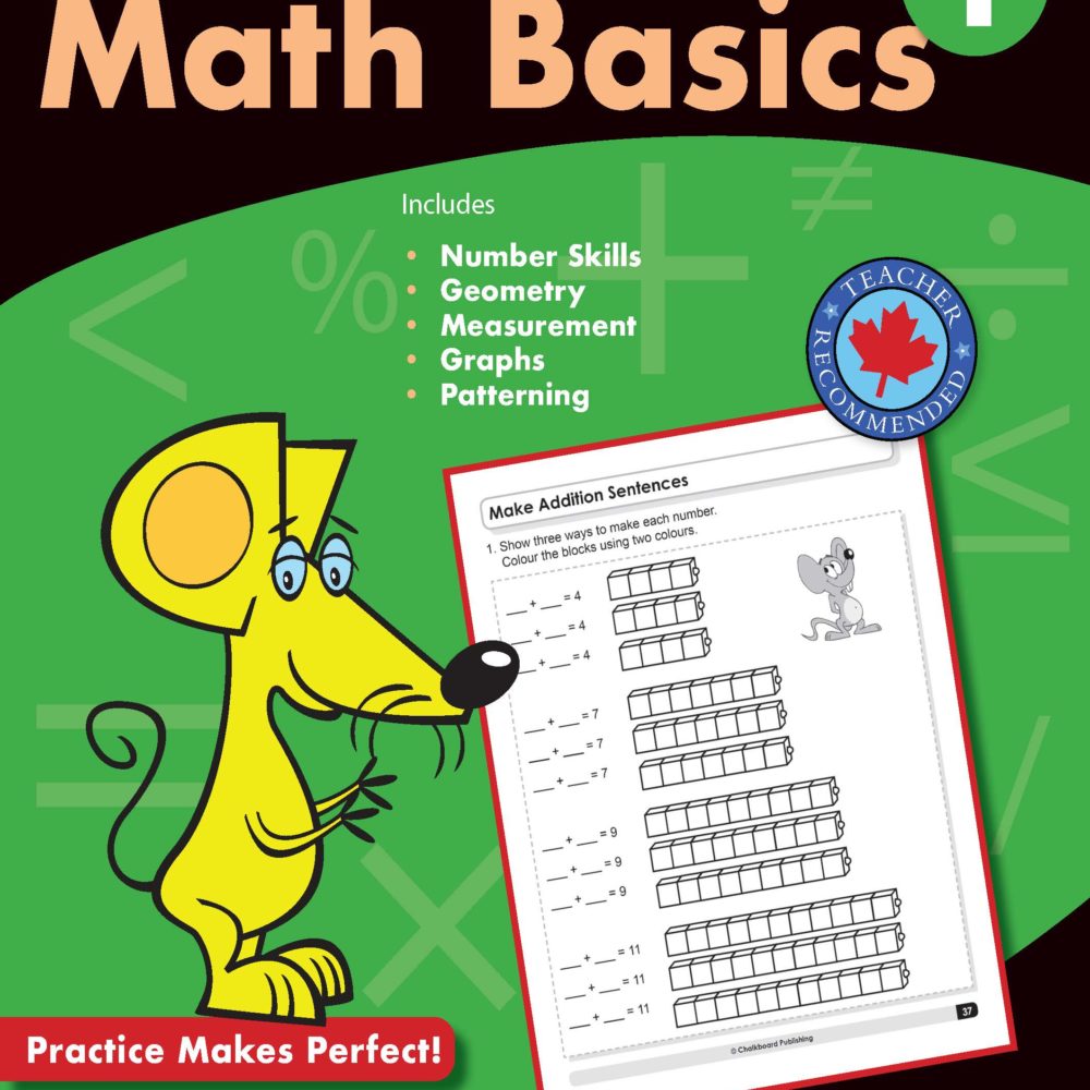 Canadian Math Basics Grade 1 Workbook
