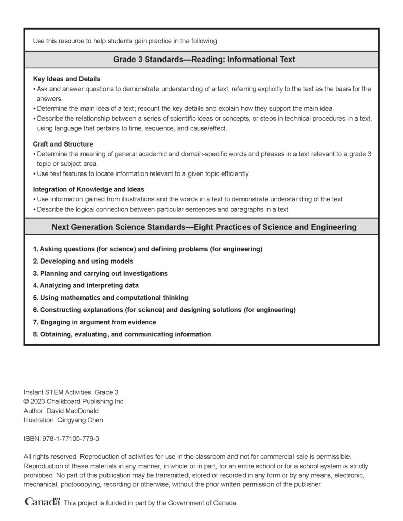 Instant STEM Activities Third Grade eBook