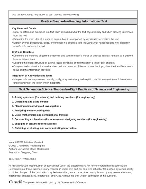 Instant STEM Activities Fourth Grade eBook