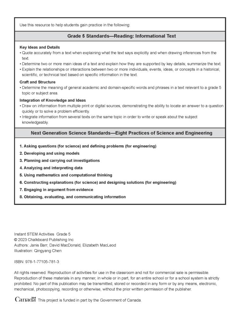 Instant STEM Activities Fifth Grade eBook