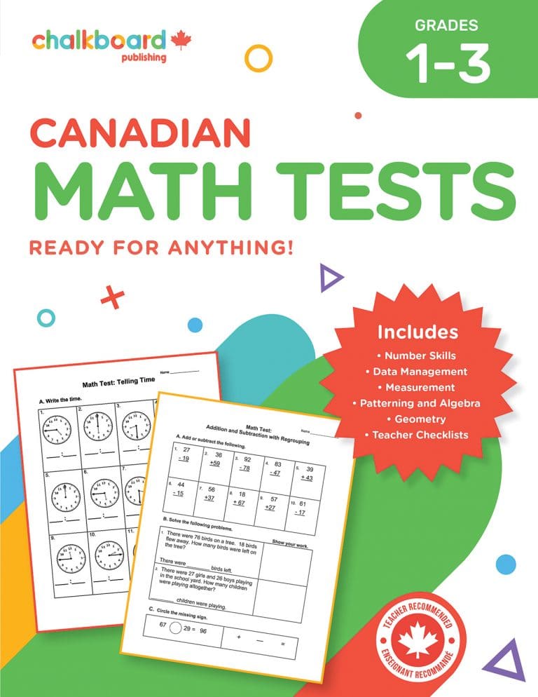 Canadian Grades 1-3 - Assessments Bundle - Chalkboard Publishing