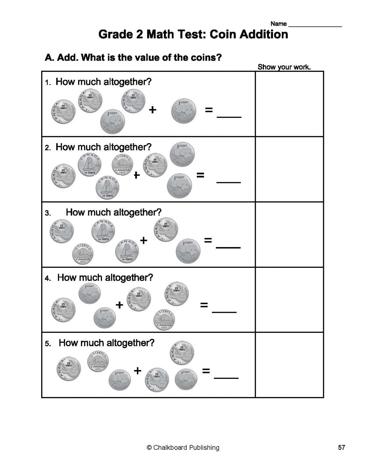 Canadian Math Tests Grades 1-3 - eBook - Chalkboard Publishing