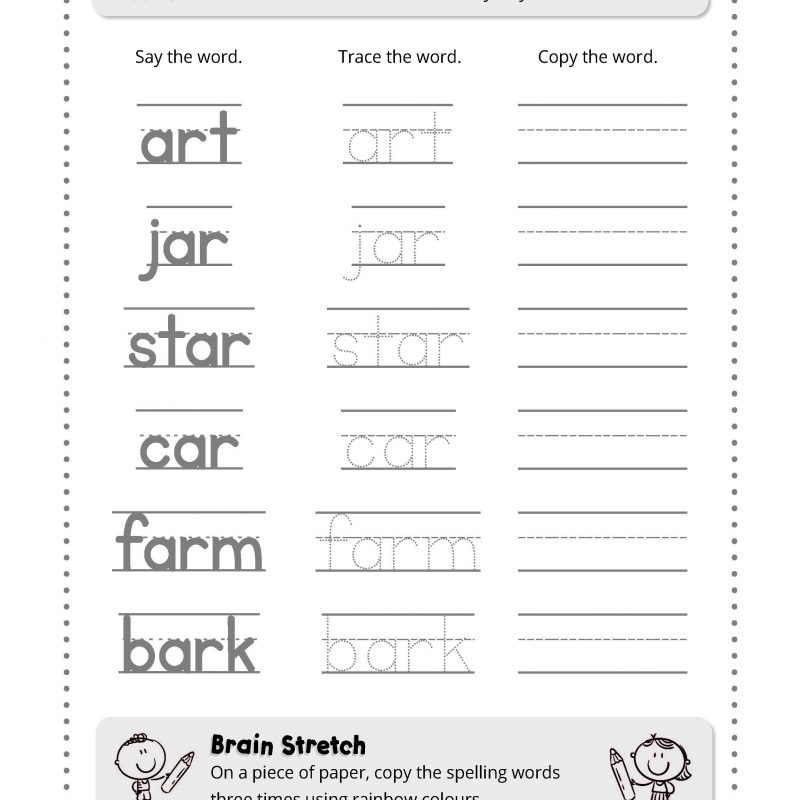 Canadian Spelling Grade 1 Workbook