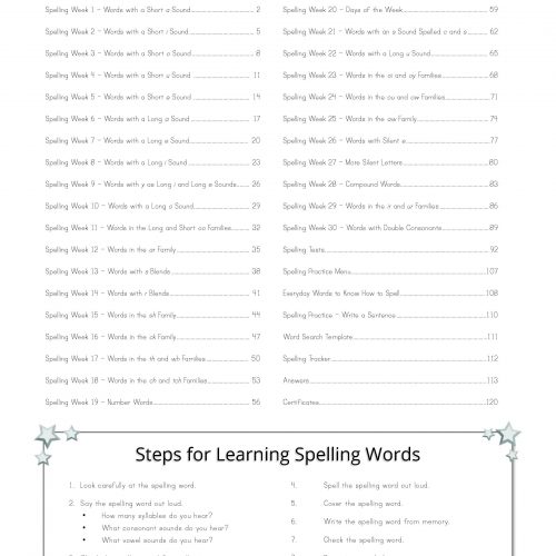 Canadian Spelling Grade 2 Workbook