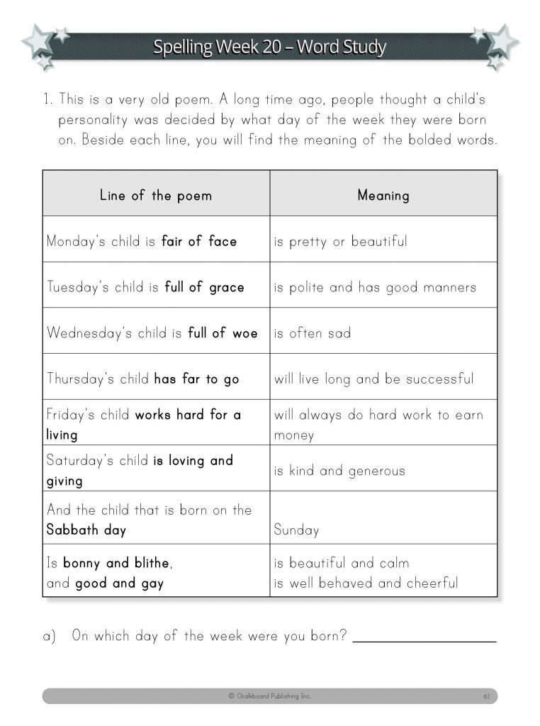 Canadian Spelling Grade 2 Workbook