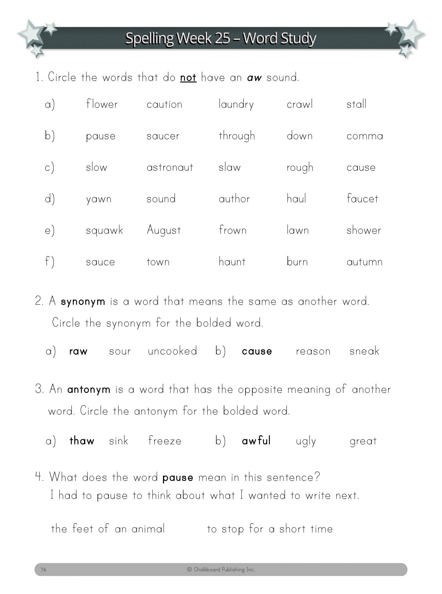 Canadian Spelling Grade 2 Workbook