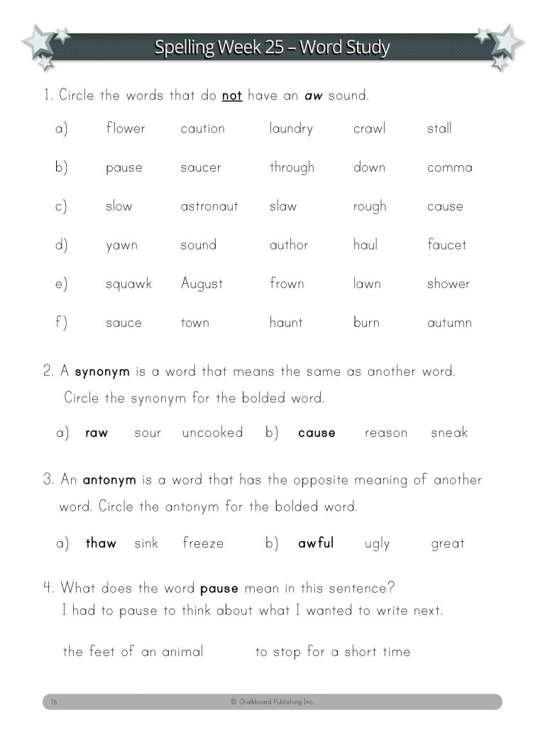 Canadian Spelling Grade 2 Workbook