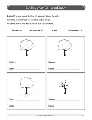 Canadian Spelling Grade 3 Workbook
