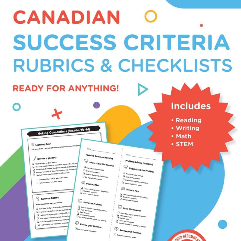 Canadian Success Criteria, Rubrics and Checklists Grades 4-6 - eBook ...