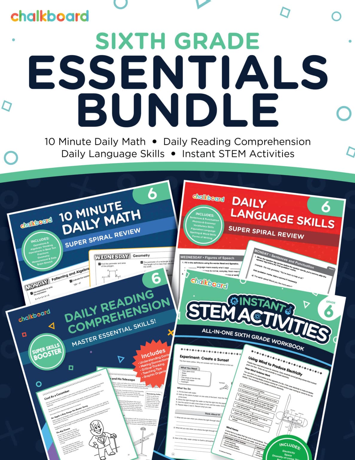 Common Core Grade 6 - Essentials Bundle - Chalkboard Publishing