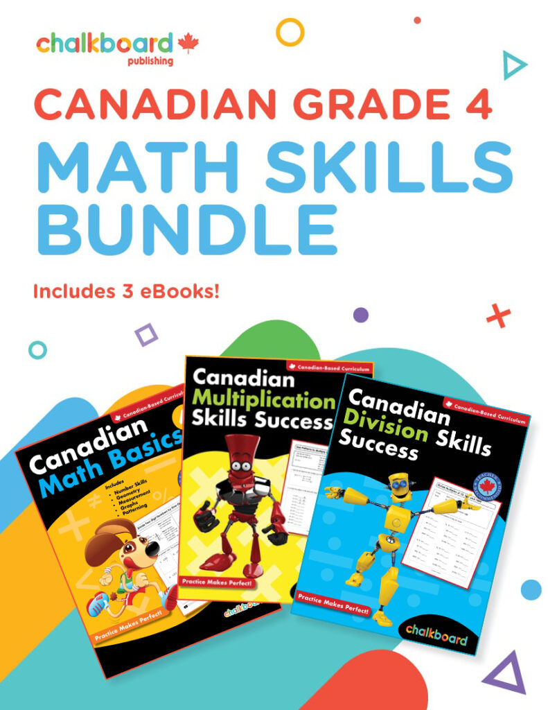 Canadian Grade 4 - Math Skills Bundle - Chalkboard Publishing