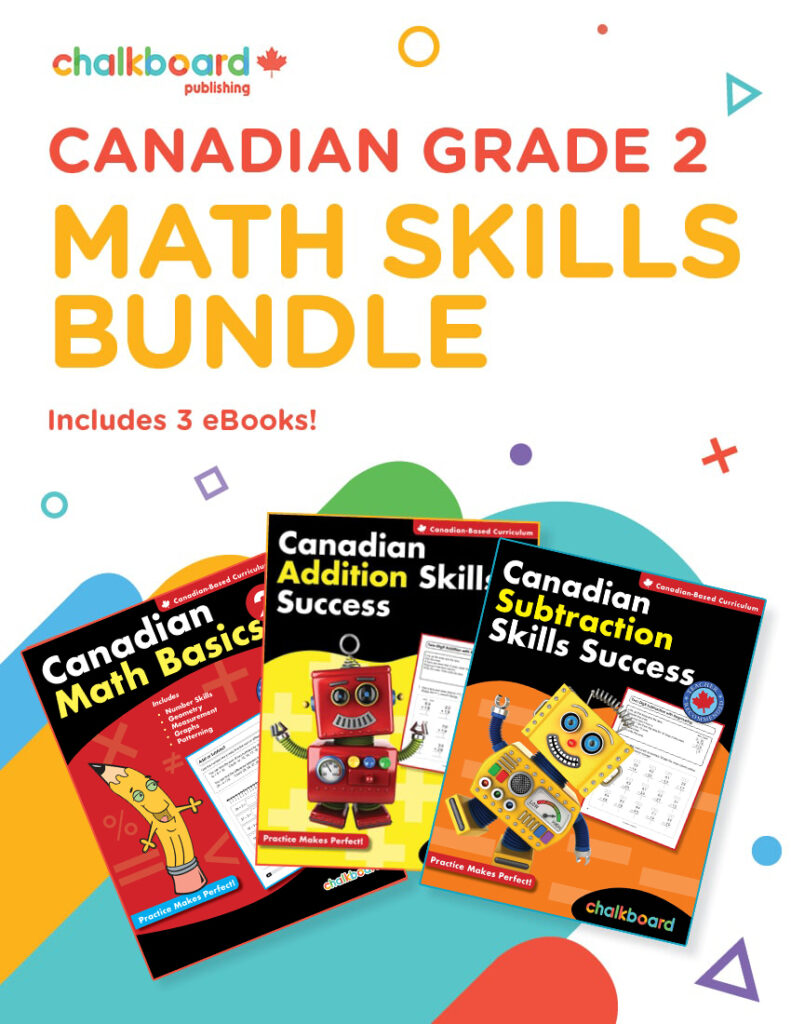 Canadian Grade 2 - Math Skills Bundle - Chalkboard Publishing