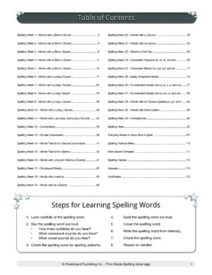 Spelling Third Grade eBook