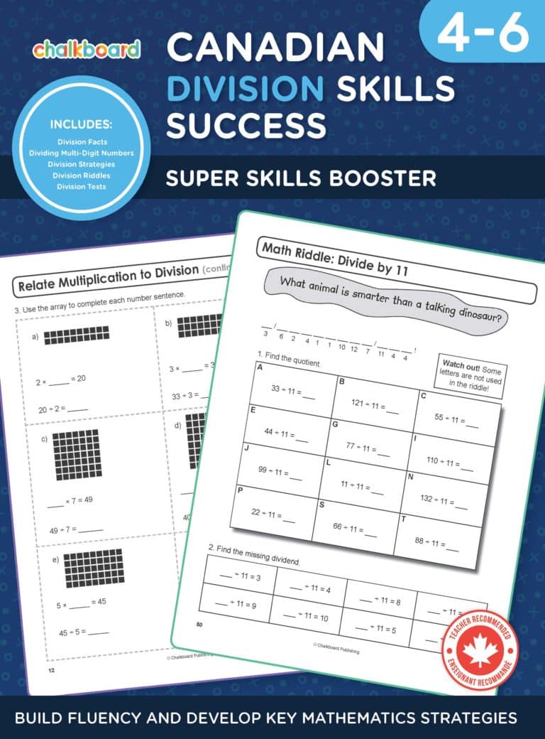Canadian Grade 3 - Math Skills Bundle - Chalkboard Publishing