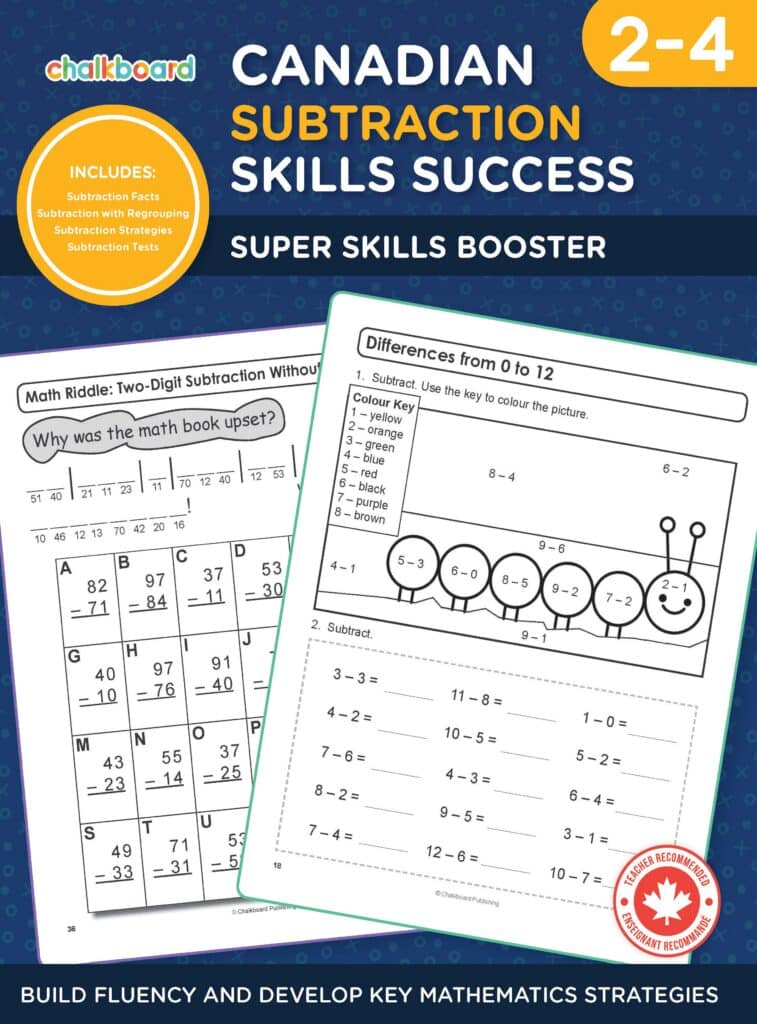 Canadian Grade 2 - Math Skills Bundle - Chalkboard Publishing