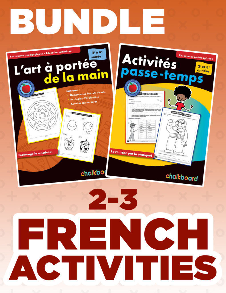 Canadian French Grades 2-3 - Activities Bundle - Chalkboard Publishing
