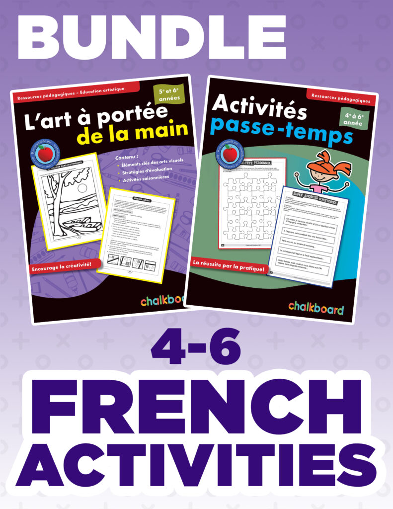 Canadian French Grades 4-6 - Activities Bundle - Chalkboard Publishing
