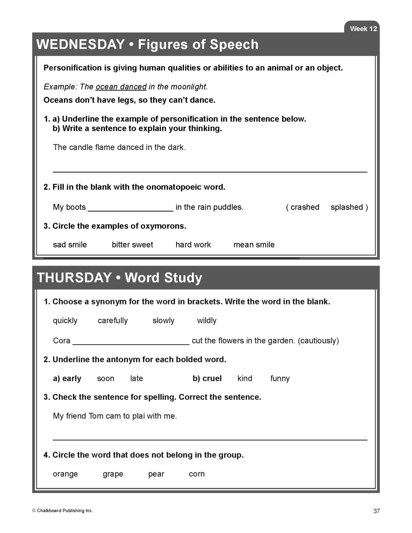 Common Core Grade 3 Language Skills Bundle