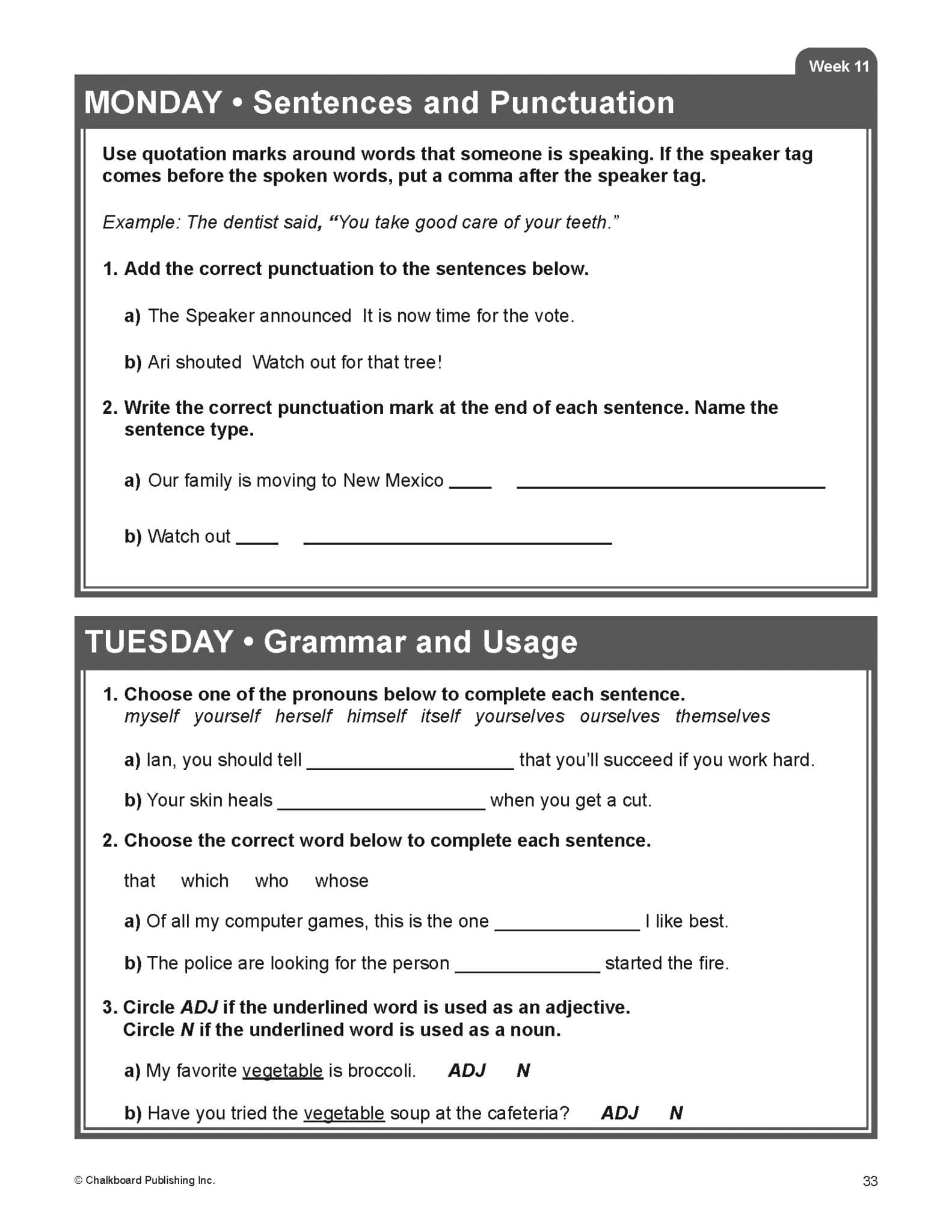 Common Core Grade 5 Language Skills Bundle