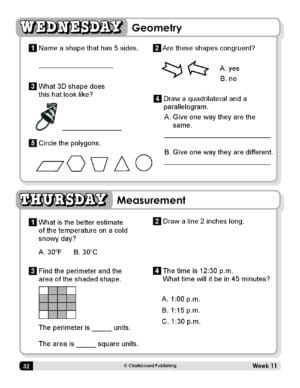 Common Core Grade 3 - Math Skills Bundle - Chalkboard Publishing