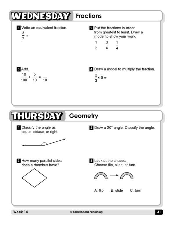 Common Core Grade 4 - Essentials Bundle - Chalkboard Publishing