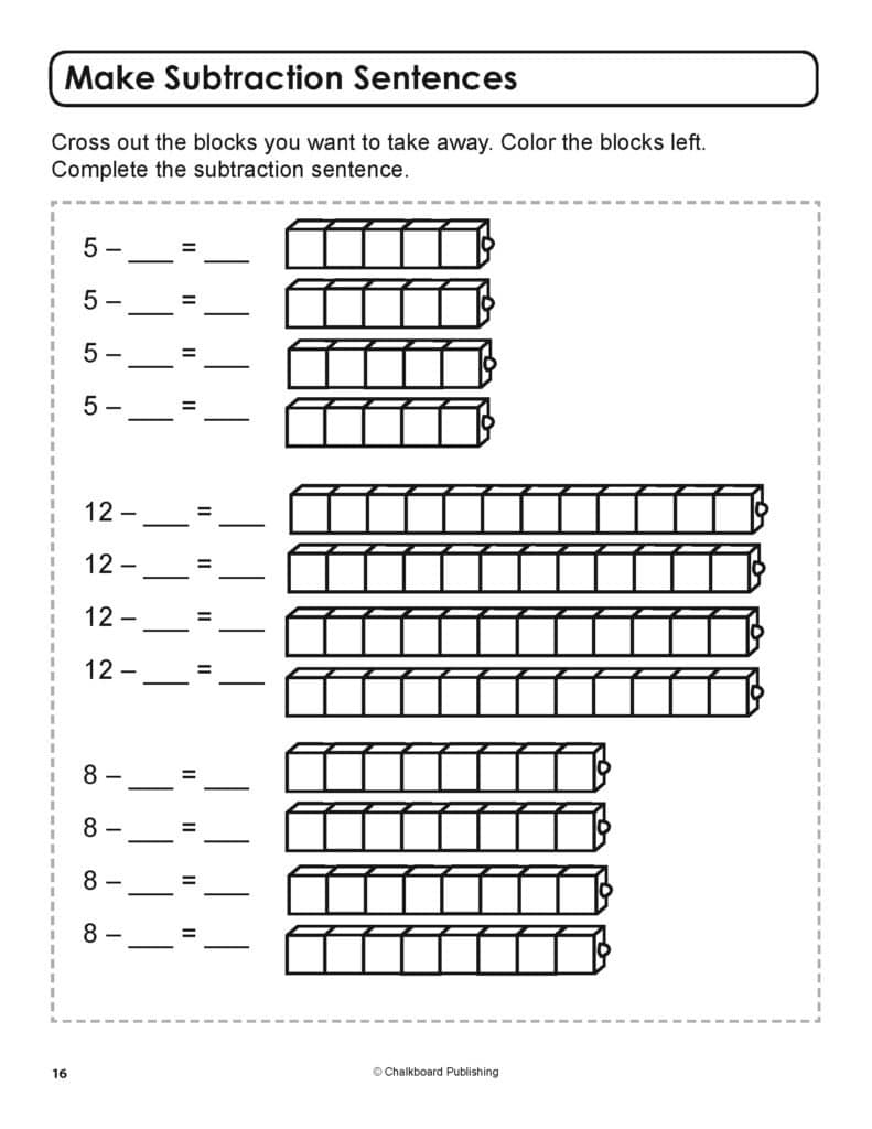 Common Core Grade 1 - Math Skills Bundle - Chalkboard Publishing