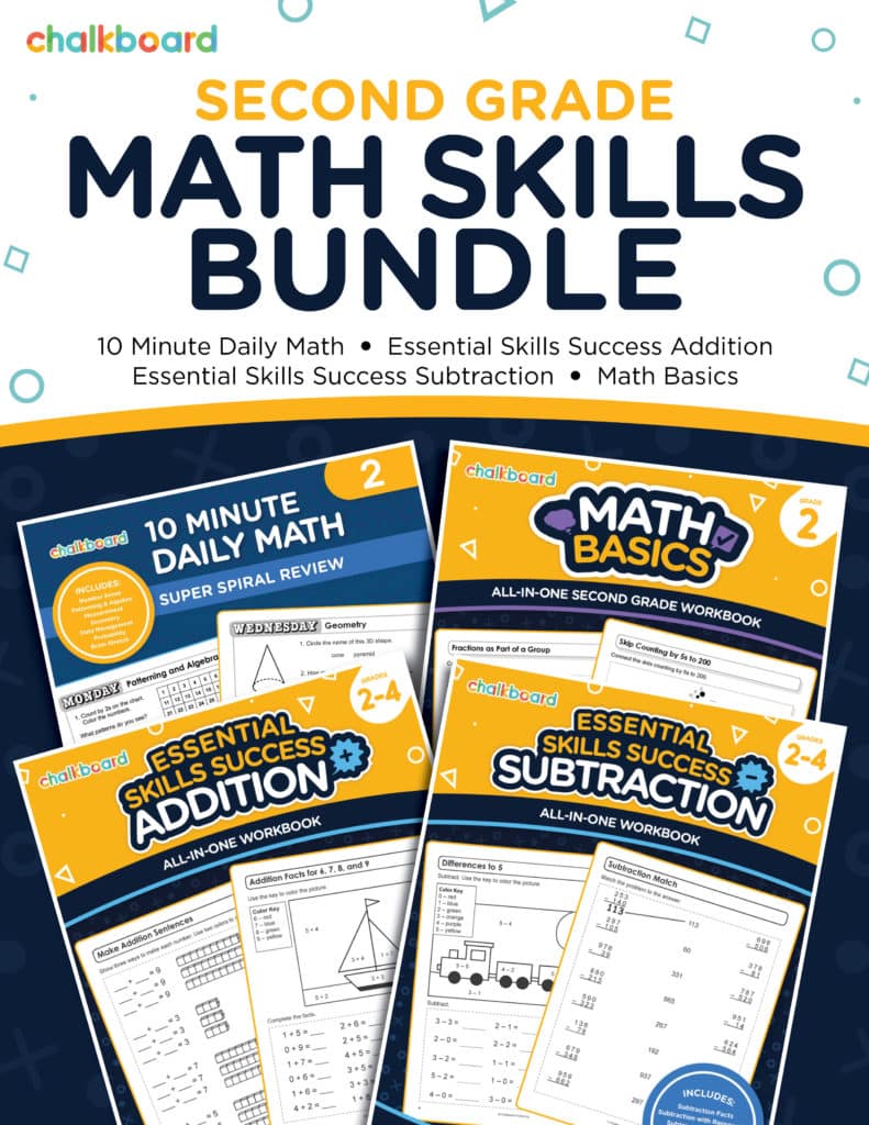 Common Core Grade 2 - Math Skills Bundle - Chalkboard Publishing
