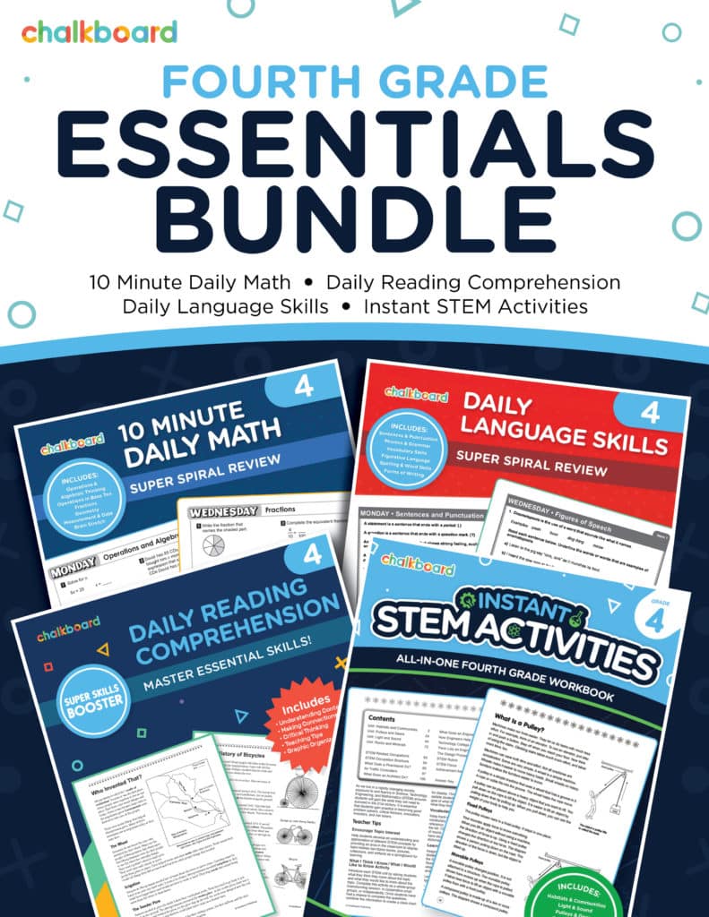 Common Core Grade 4 - Essentials Bundle - Chalkboard Publishing