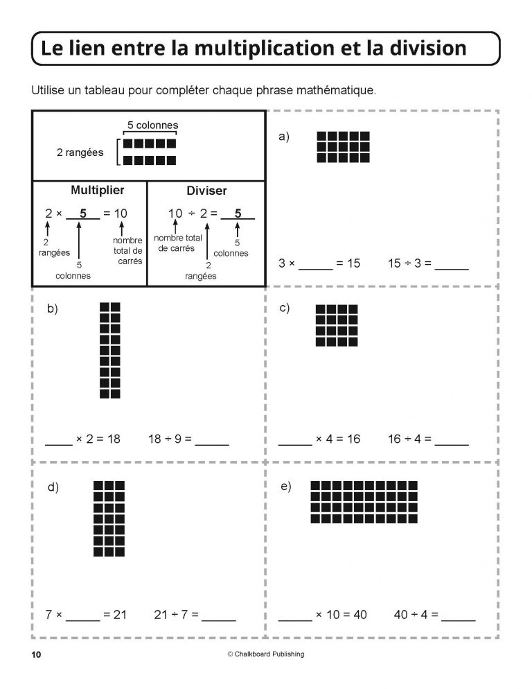 French Skills Success Division Workbook