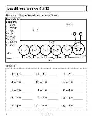 French Skills Success Subtraction Workbook