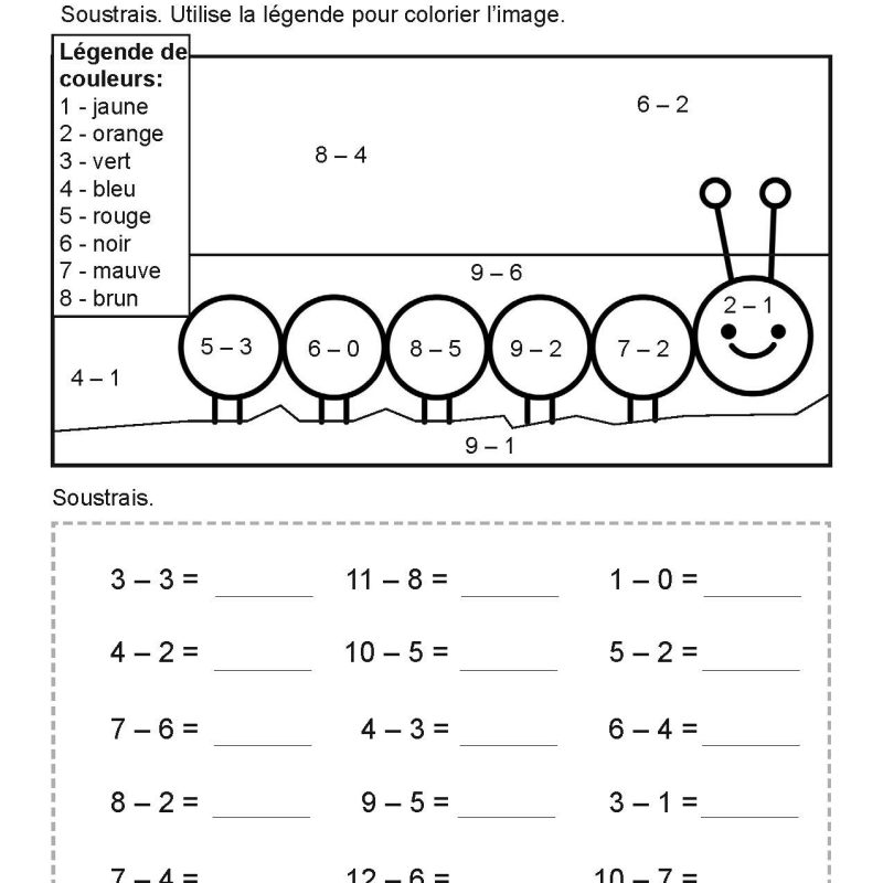French Skills Success Subtraction Workbook