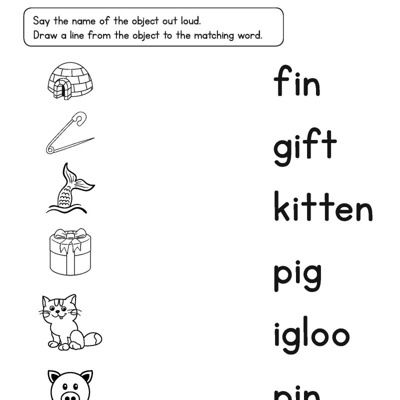 Phonics Grades K-1 Workbook