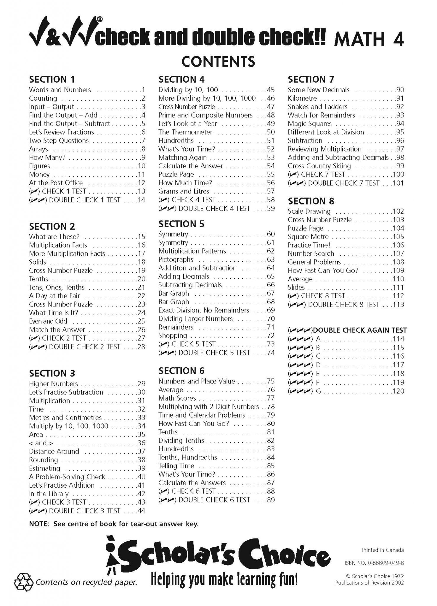 Check & Double Check Math Level 4 - eBook - Chalkboard Publishing