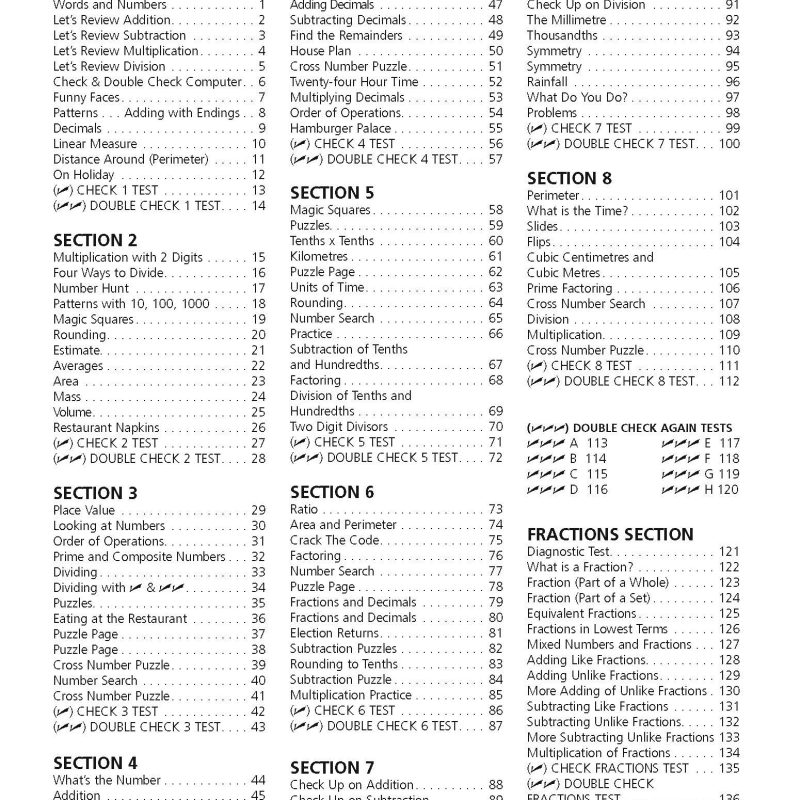 Check & Double Check Math Level 5 - eBook - Chalkboard Publishing