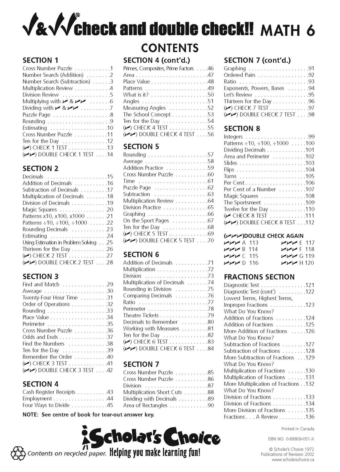 Check & Double Check Math Level 6 - eBook - Chalkboard Publishing