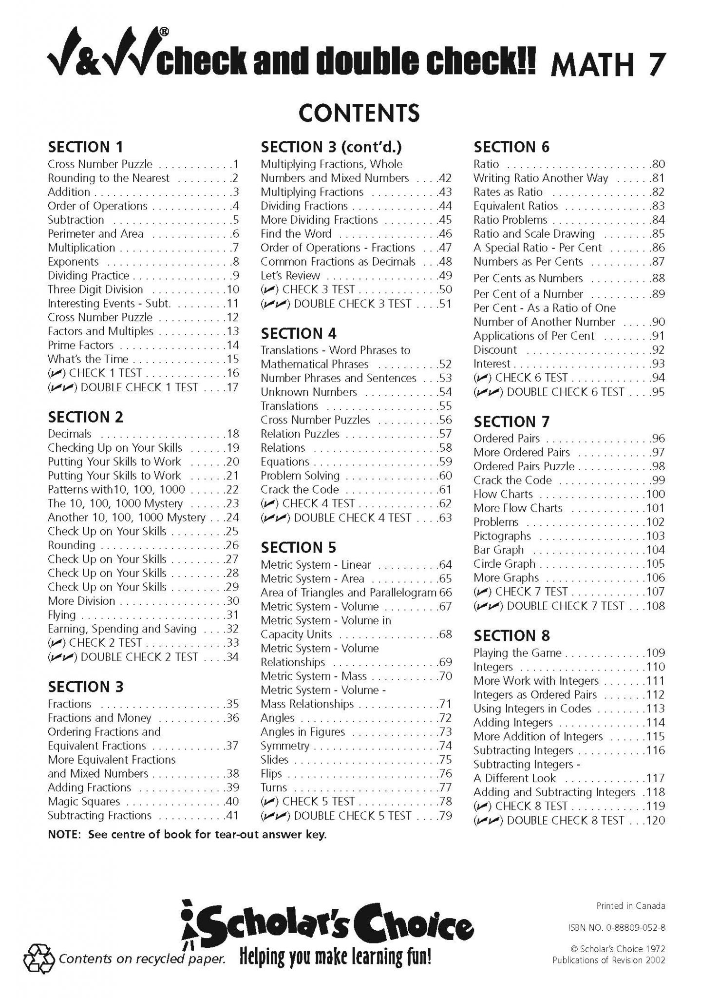 Check & Double Check Math Level 7 - eBook - Chalkboard Publishing