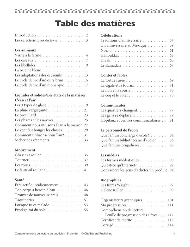 Canadian French Daily Reading Comprehension Grade 2 - eBook ...