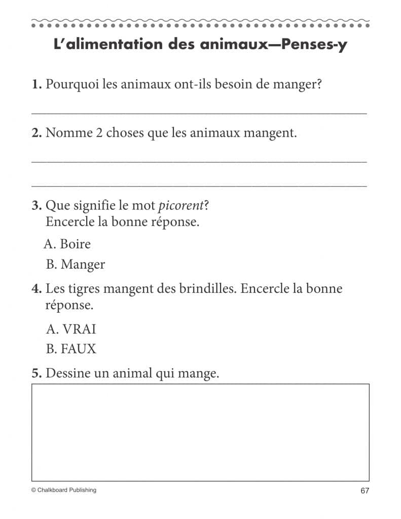 Canadian French Daily Reading Comprehension Grade 1 - eBook ...