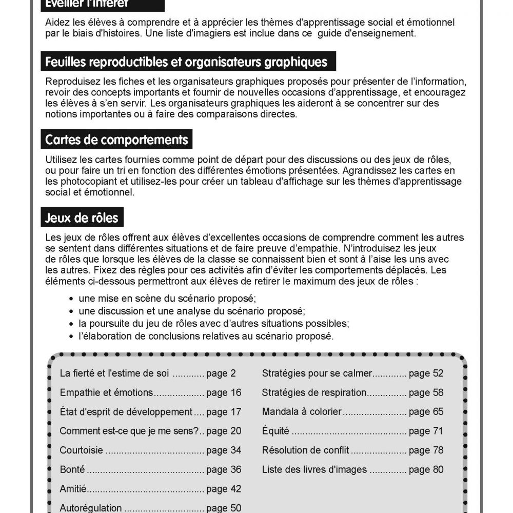 Canadian French Social Emotional Learning K-1 - eBook - Chalkboard ...