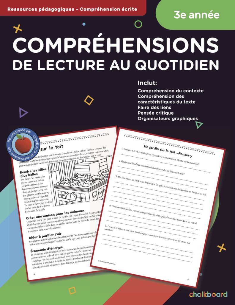 Canadian French Daily Reading Comprehension Grade 3 - eBook ...