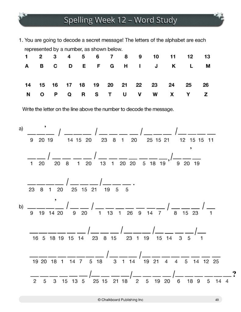 Canadian Spelling Grade 5 Workbook