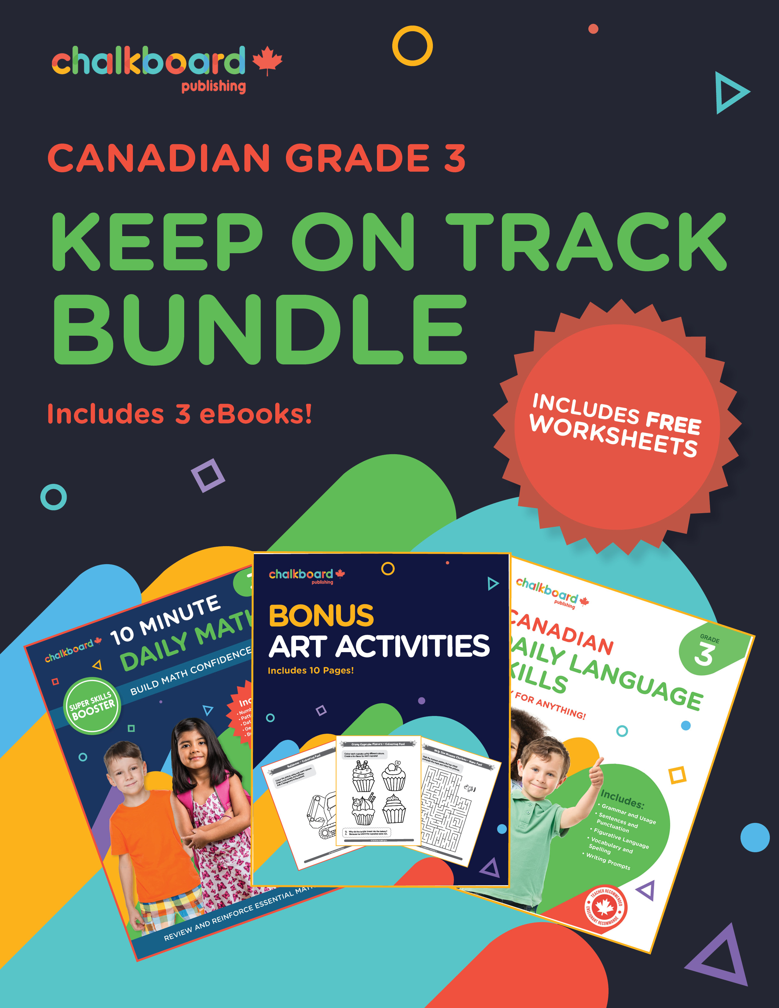 Canadian Grade 3 - Keep On Track! Bundle - Chalkboard Publishing