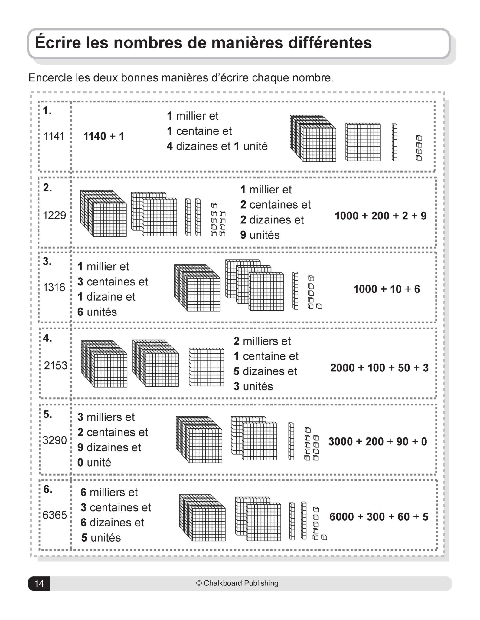 Canadian French Math Basics Grade 4 - eBook - Chalkboard Publishing