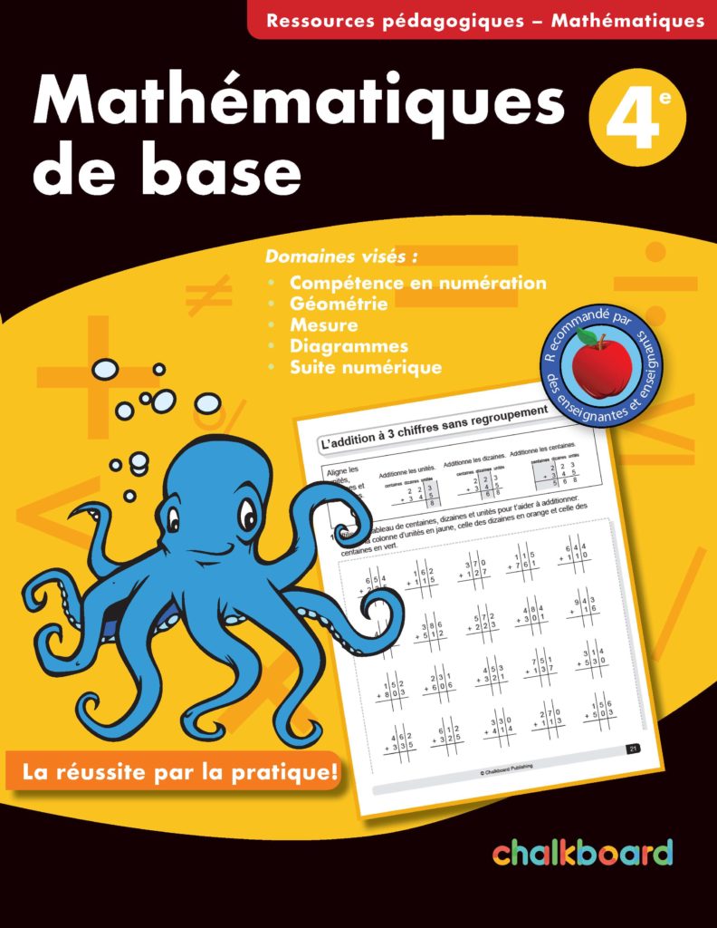 Canadian French Math Basics Grade 4 - eBook - Chalkboard Publishing