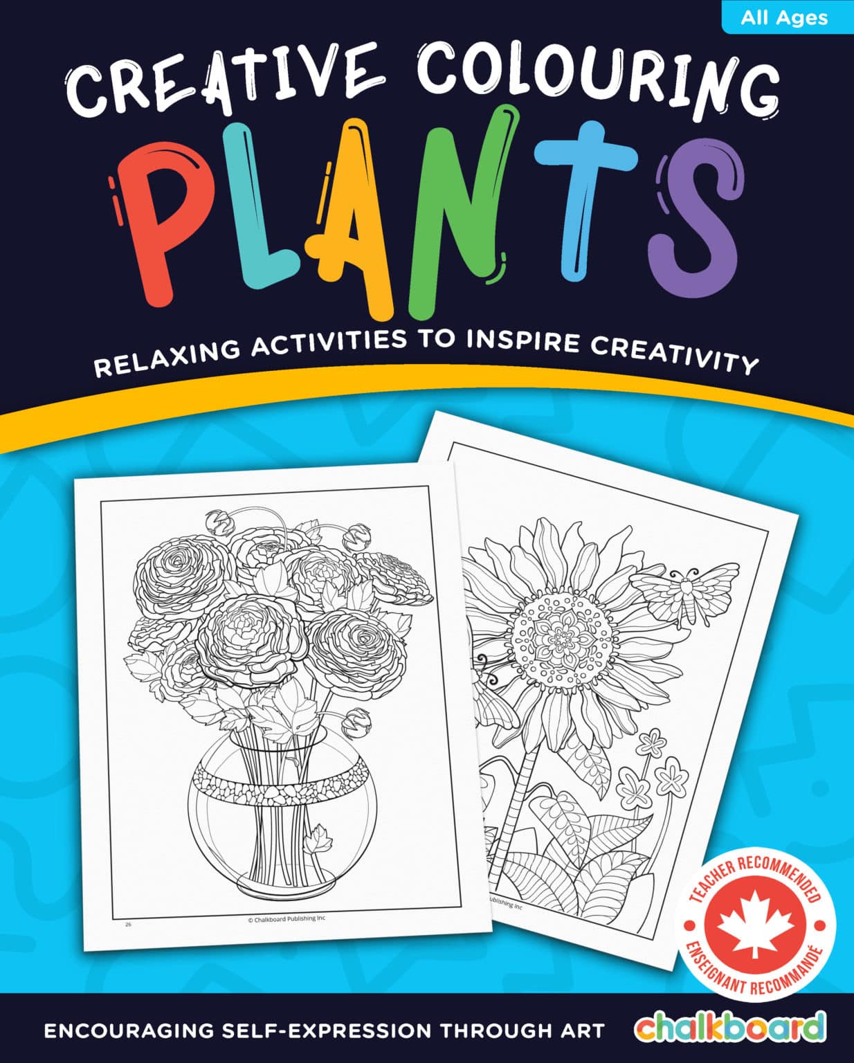 Canadian Creative Colouring: Plants - eBook - Chalkboard Publishing