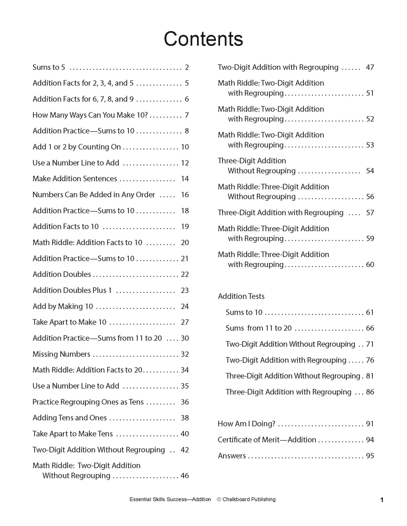 Common Core Addition & Subtraction Skills Bundle - Chalkboard Publishing