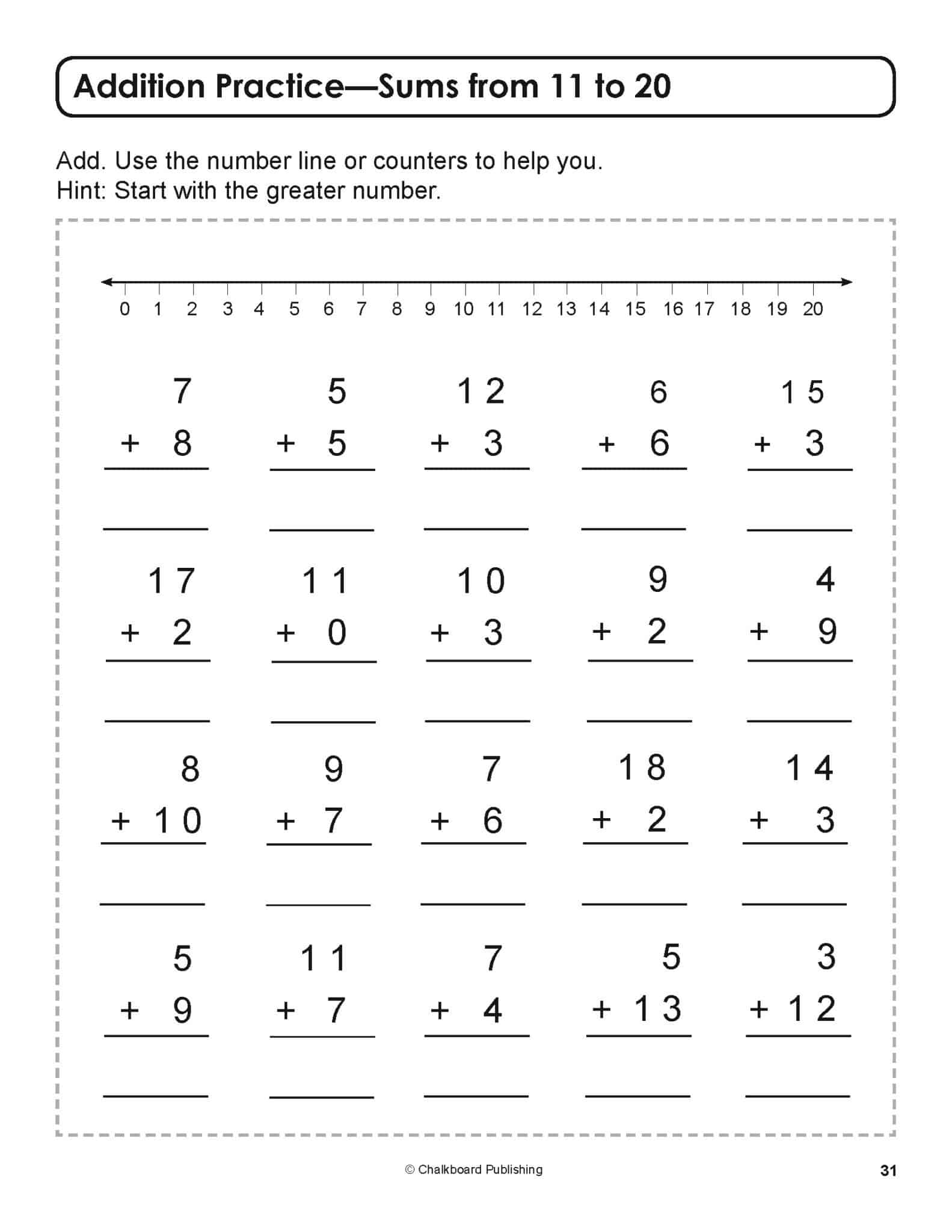 Common Core Addition & Subtraction Skills Bundle - Chalkboard Publishing